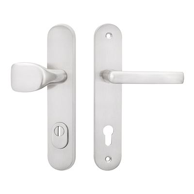 Kľučka TOWER Plus bezpečnostná PZ 90 mm, F1 strieborný elox ...